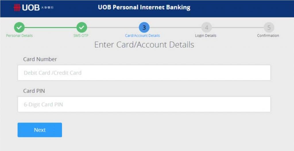 √ Forgot Username and Password UOB Internet Banking