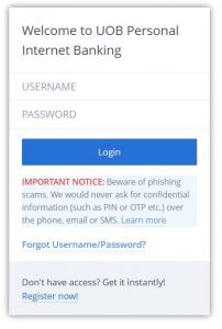 √ How to Login UOB Internet Banking PIB